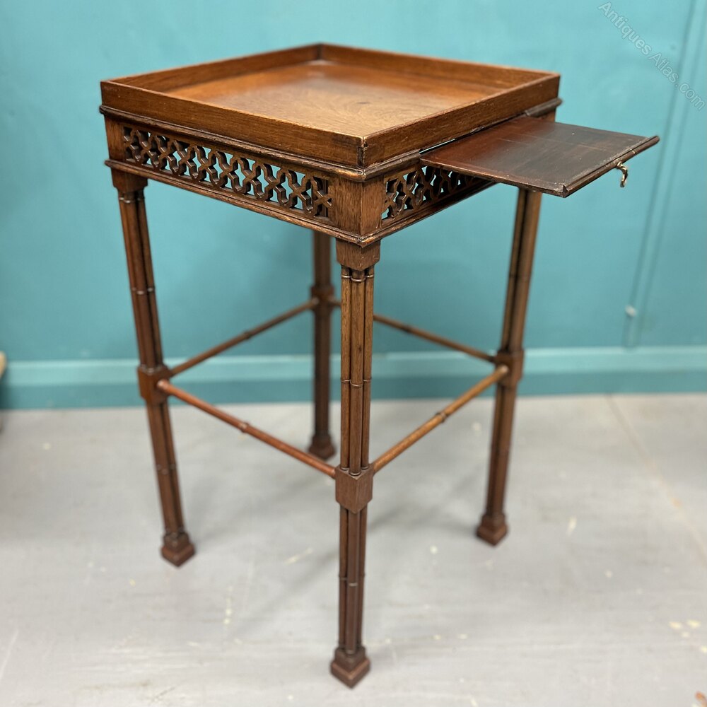 Georgian Silver Table On Cluster Column Legs - Antiques Atlas