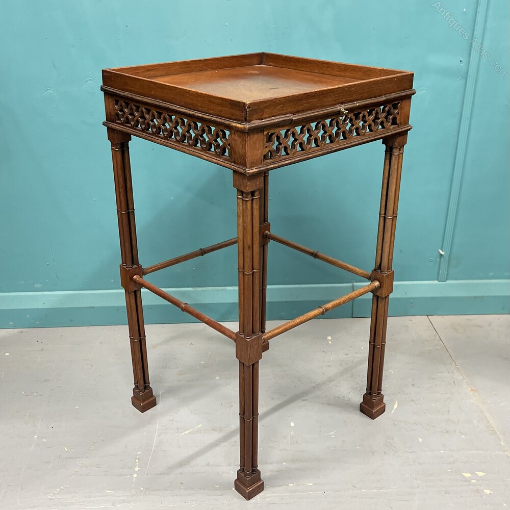 Georgian Silver Table On Cluster Column Legs - Antiques Atlas
