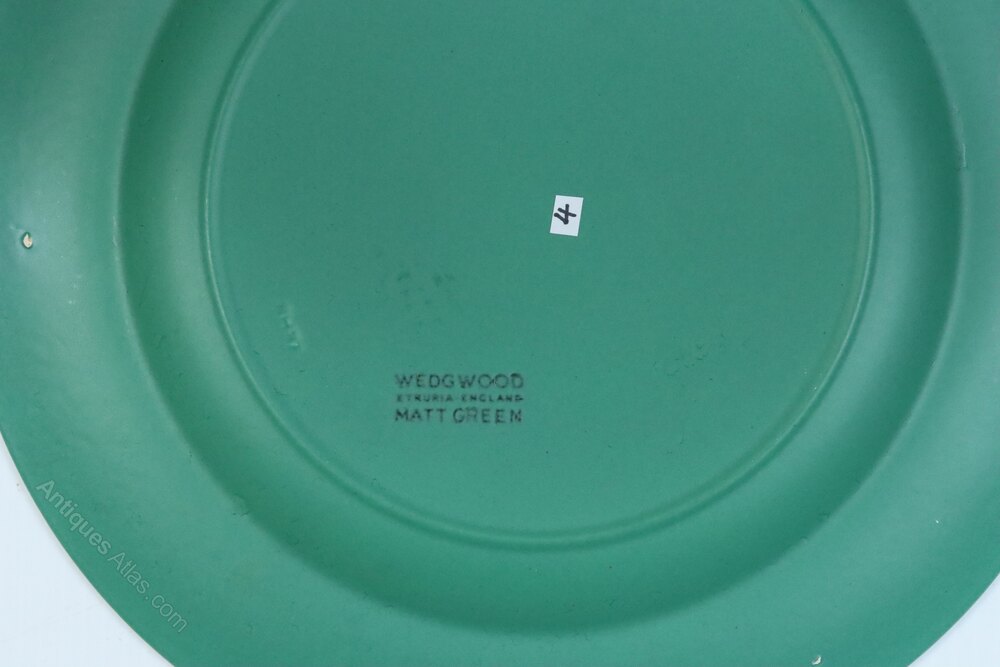 Antiques Atlas - Wedgwood Annular Ware Pair Matt Green Plates, 1930 ...