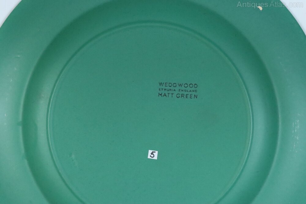 Antiques Atlas - Wedgwood Annular Ware Pair Matt Green Plates, 1930 ...