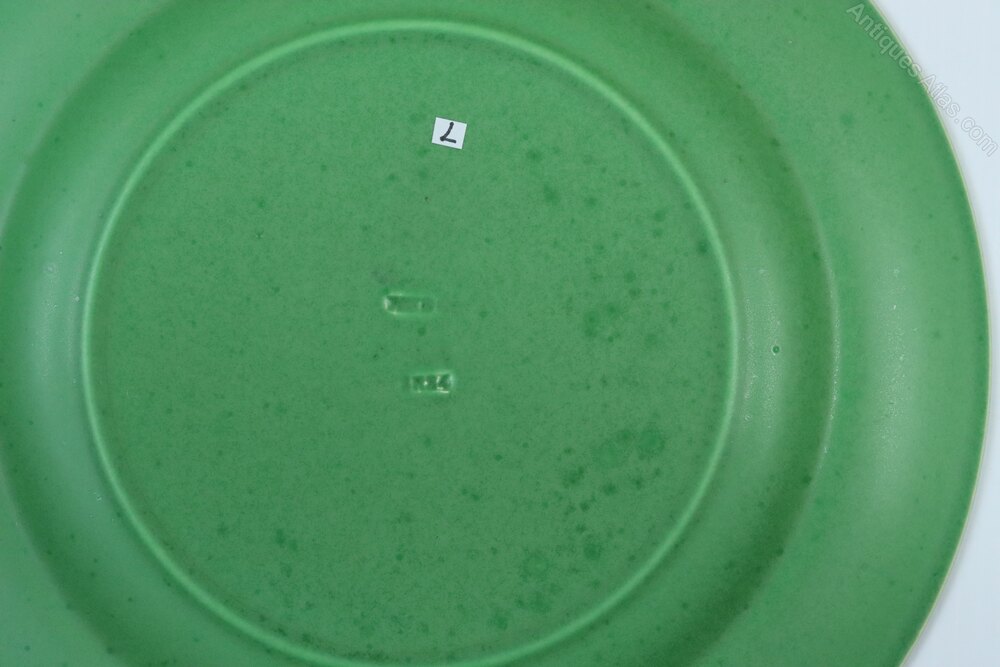 Antiques Atlas - Wedgwood Annular Ware Pair Matt Green Plates, 1930 ...