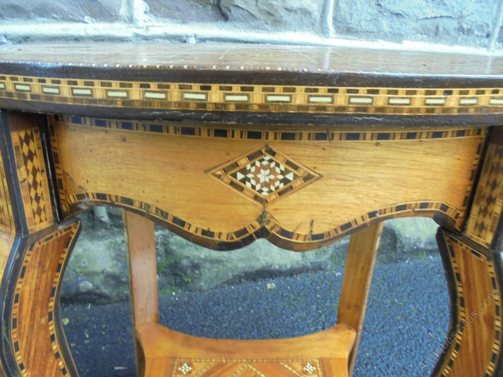 Antique Inlaid Syrian Coffee Table - Antiques Atlas