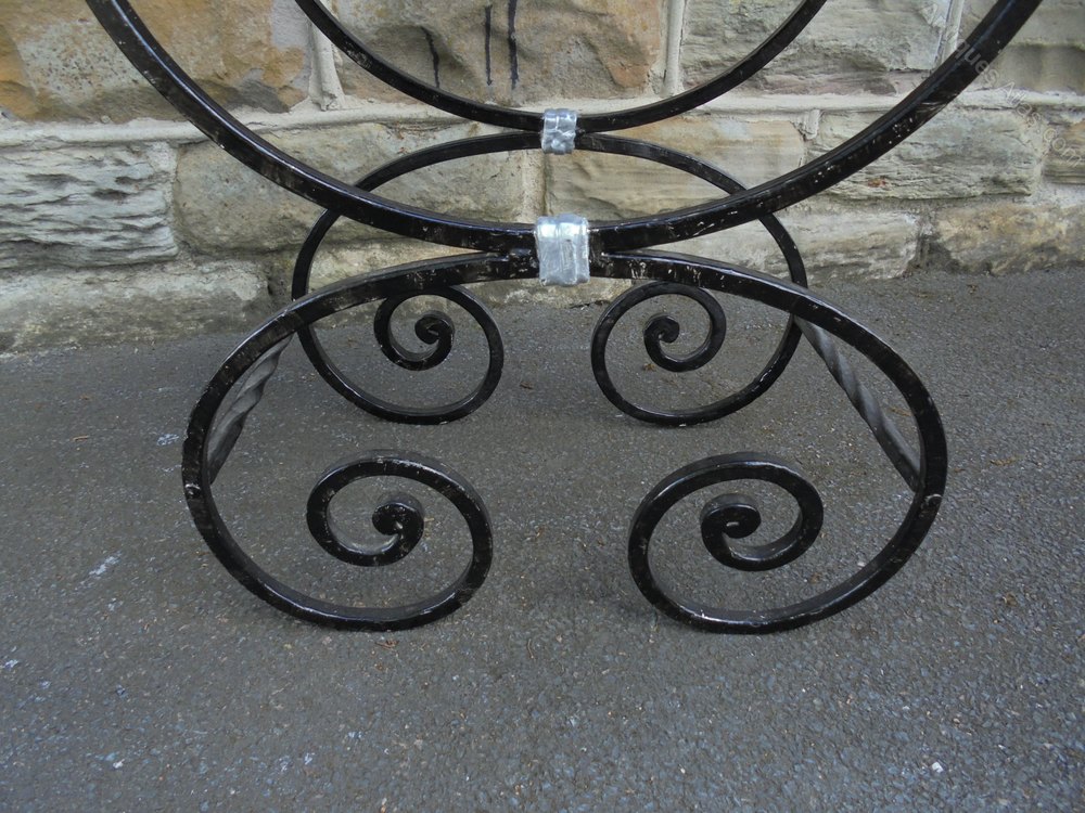 Antique Iron X Frame Stool - Antiques Atlas
