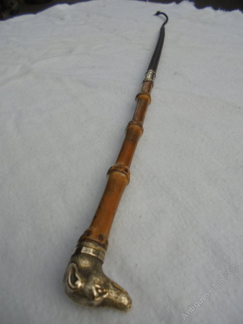 Antiques Atlas - Charming Antique Childs Dogs Head Riding Crop