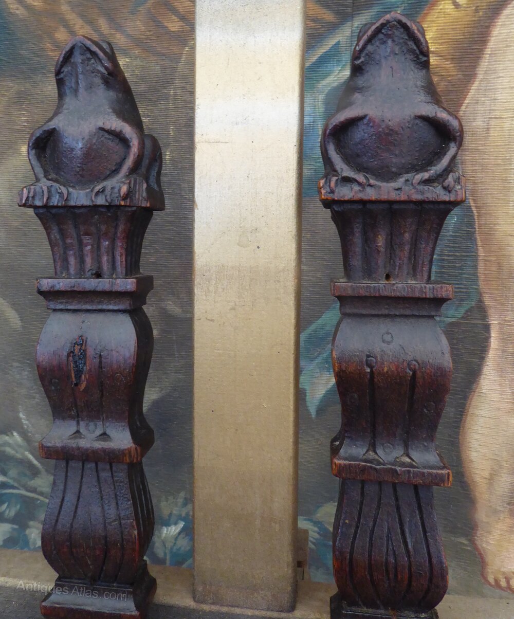 Antiques Atlas - 6 Carvings Frogs Phoenix Mythical Creature 1820 ...