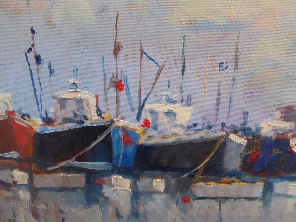 Antiques Atlas - Boats Listed Artist Charles Smith Wapping Group ...
