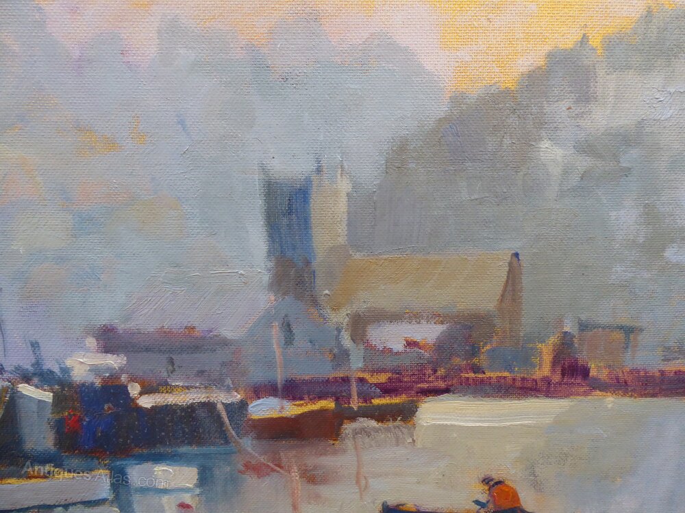 Antiques Atlas - Boats Listed Artist Charles Smith Wapping Group ...