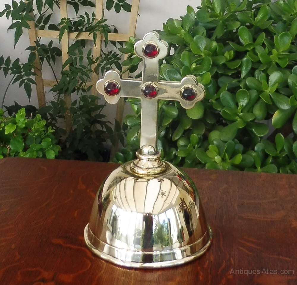 Antiques Atlas - Church Altar Cross With Cabochons 1860