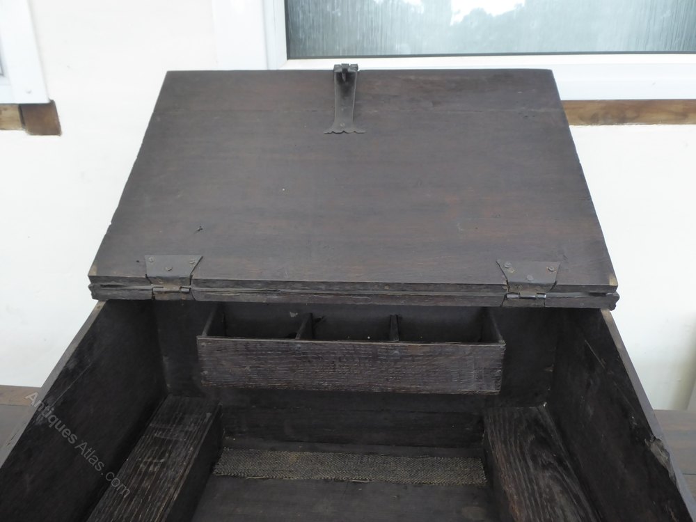 Antiques Atlas - Country Oak Heavily Inlaid Bible Box 1760