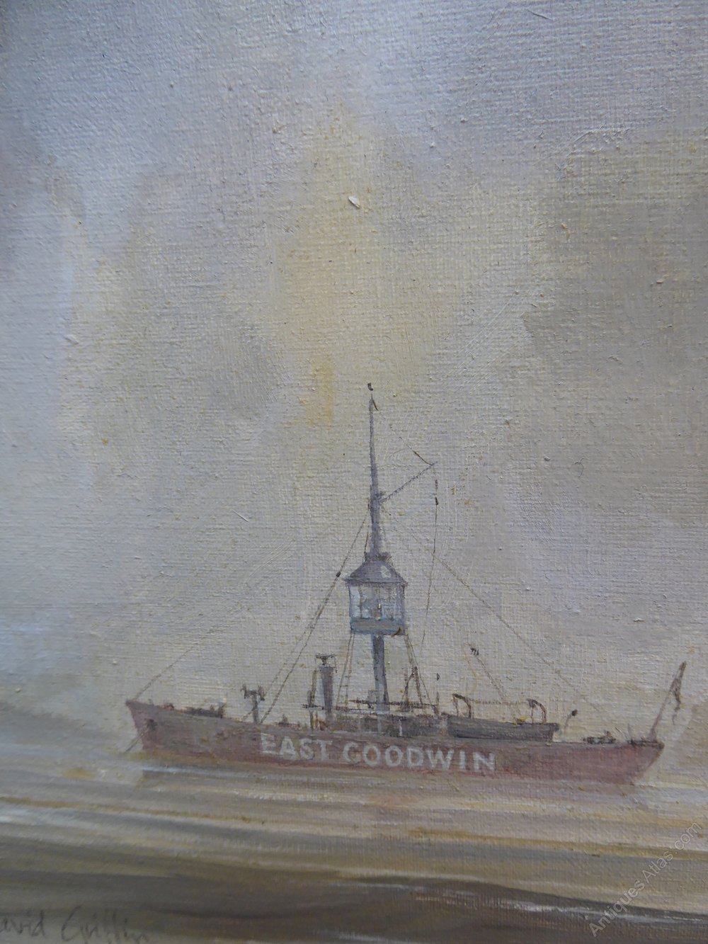 Antiques Atlas - East Goodwin Lightship Listed Artist David Griffin