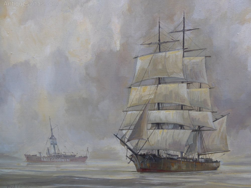 Antiques Atlas - East Goodwin Lightship Listed Artist David Griffin