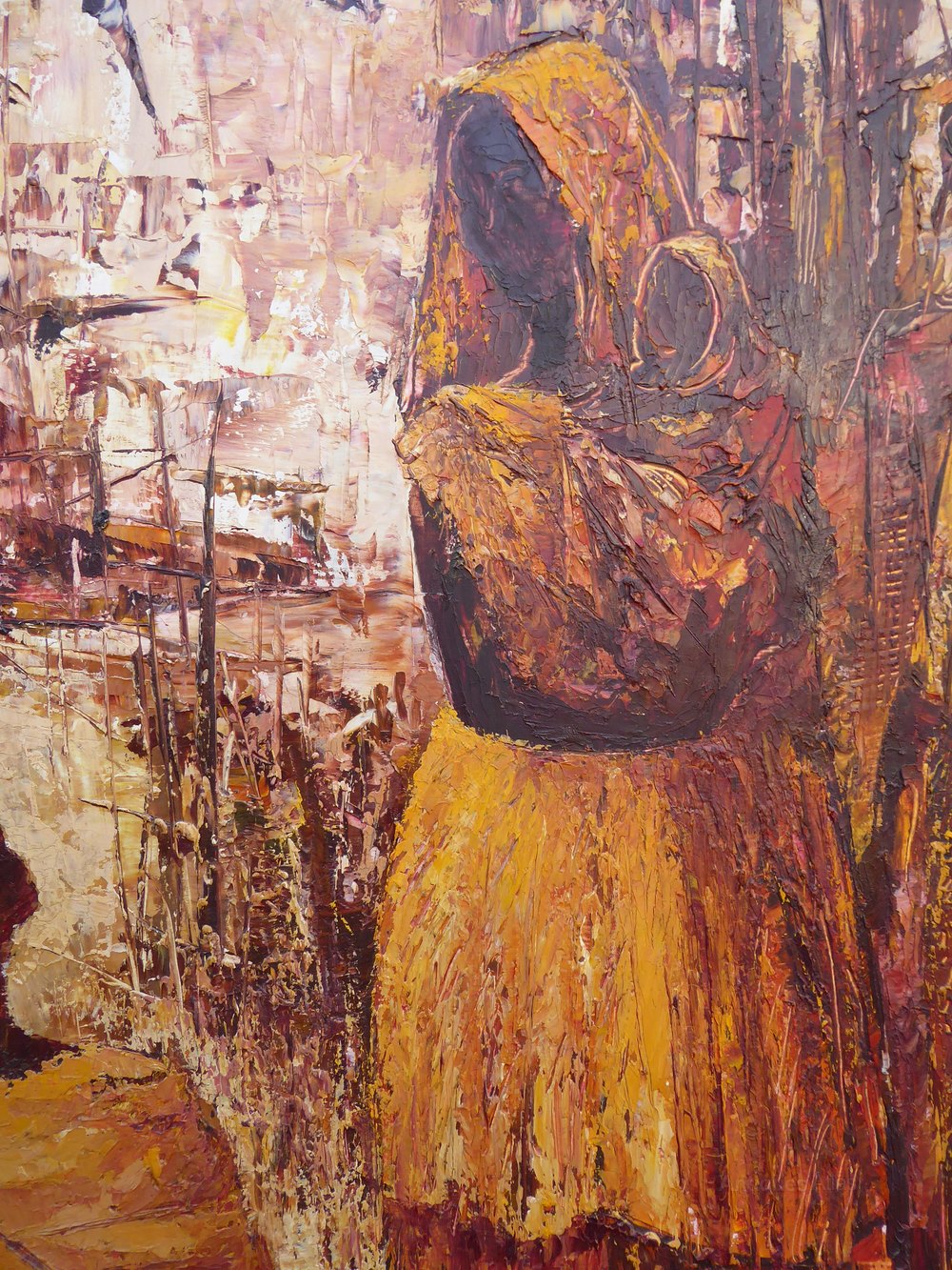 Antiques Atlas - Large Oil Tribal Women Listed Artist John Seldon