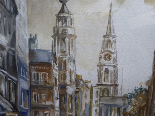 Antiques Atlas - Saint Martins Lane View Artist George Rennie