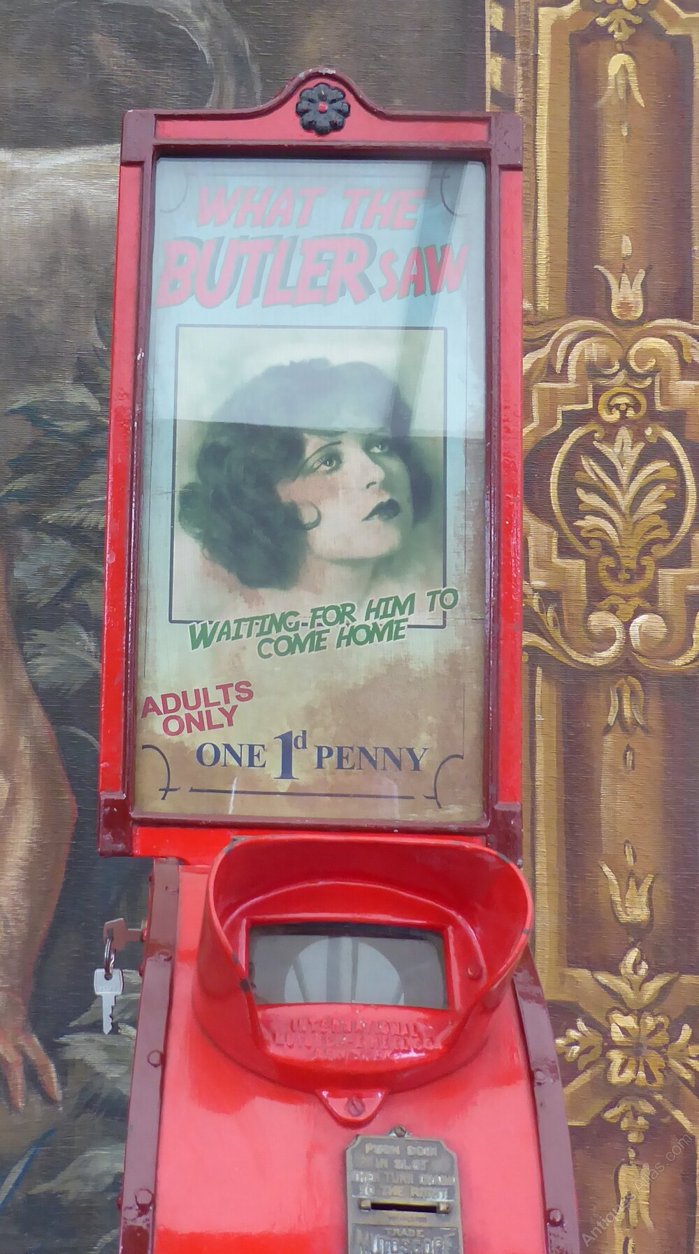 Antiques Atlas - Mutoscope What The Butler Saw Penny Machine 1900 ...