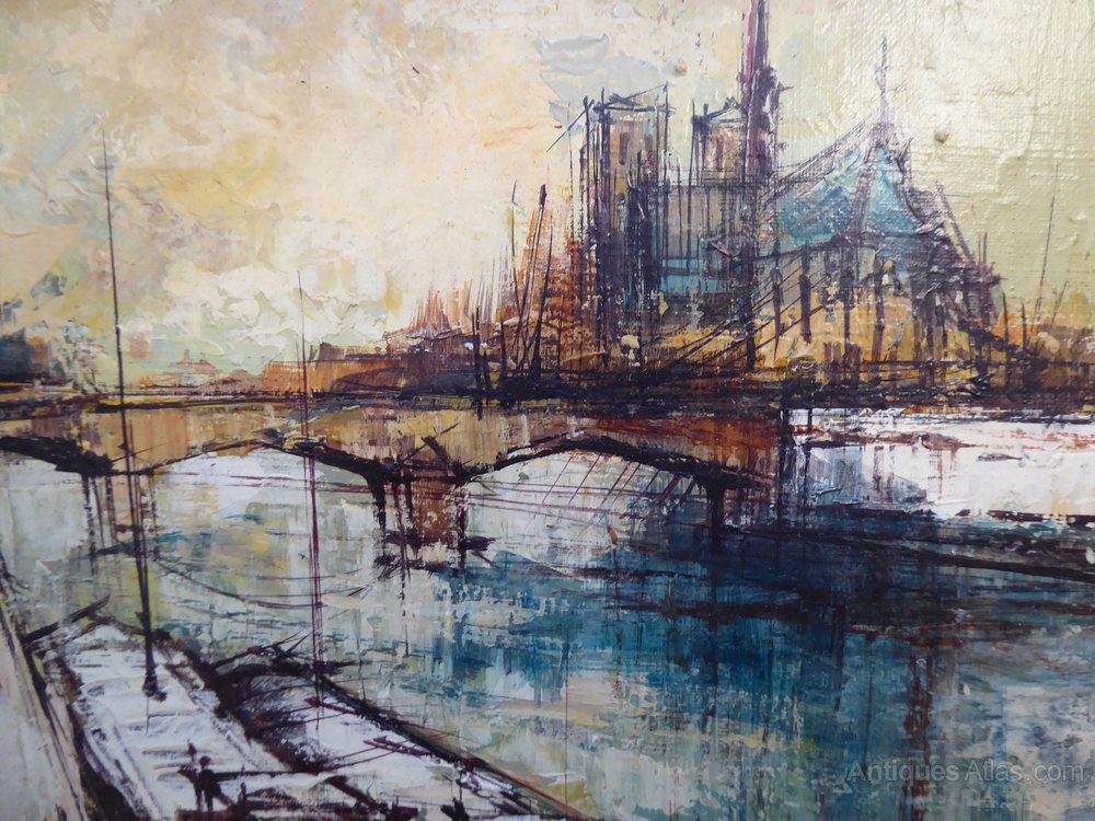 Antiques Atlas - Oil Boats French Listed Artist Francois Franc