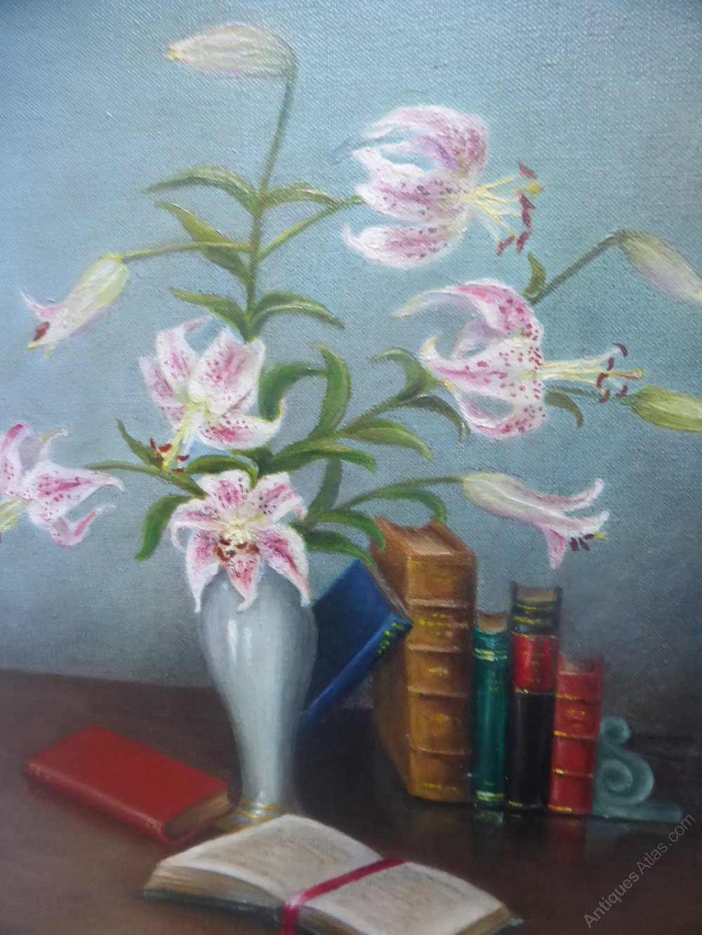 Antiques Atlas - Oil Delicate Flowers Artist Vera Fromberg