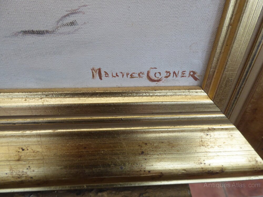 Antiques Atlas - Oil Lambourne River Listed Artist Maurice Codner ...