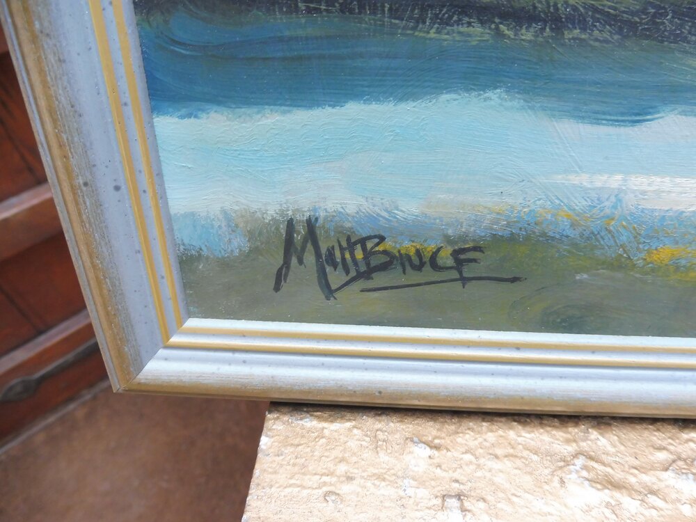 Antiques Atlas - Oil Lochside View Listed RA Artist Matt Bruce ...