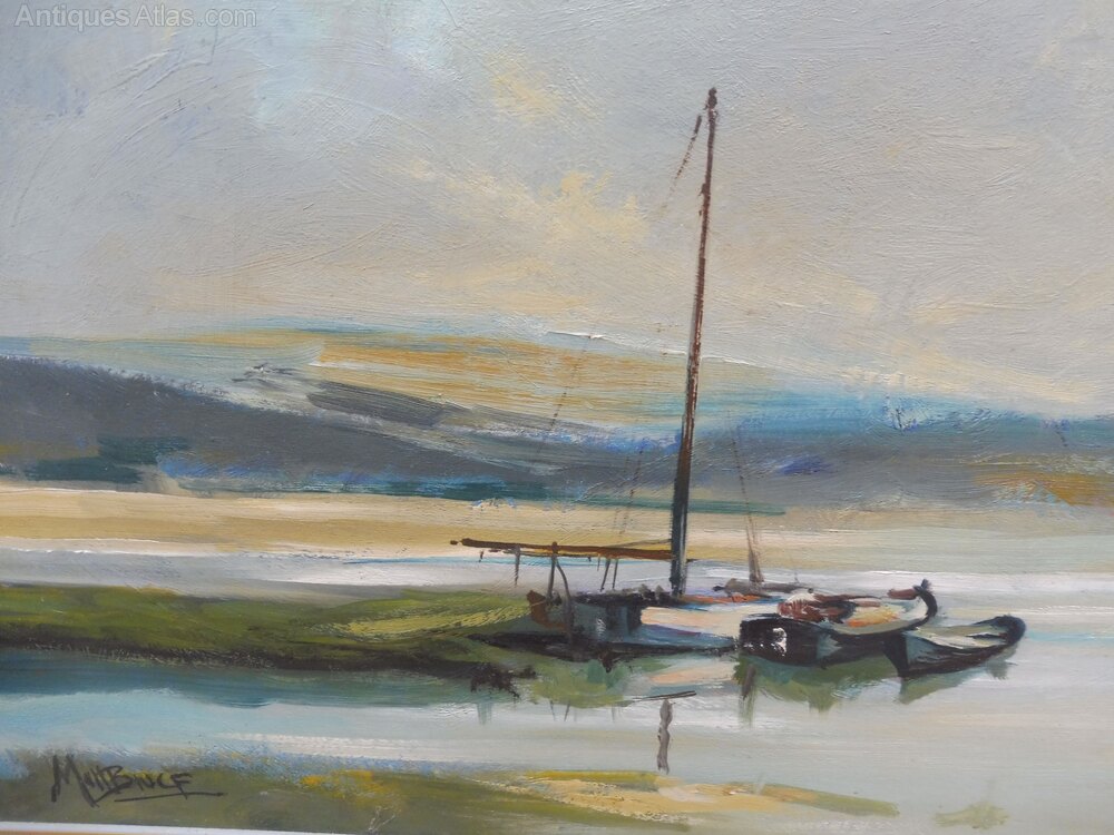 Antiques Atlas - Oil Lochside View Listed RA Artist Matt Bruce ...