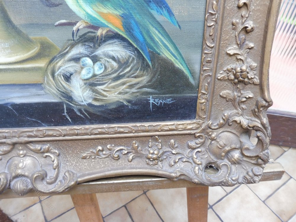 Antiques Atlas - Oil On Canvas Still Life Artist George Rennie ...