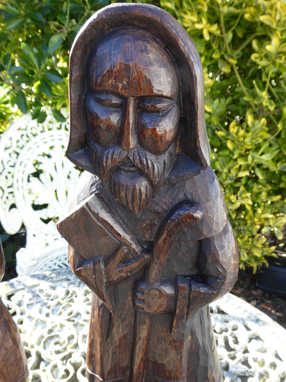 Antiques Atlas - Pair Of Country Oak Primitive Carved Statues 1780