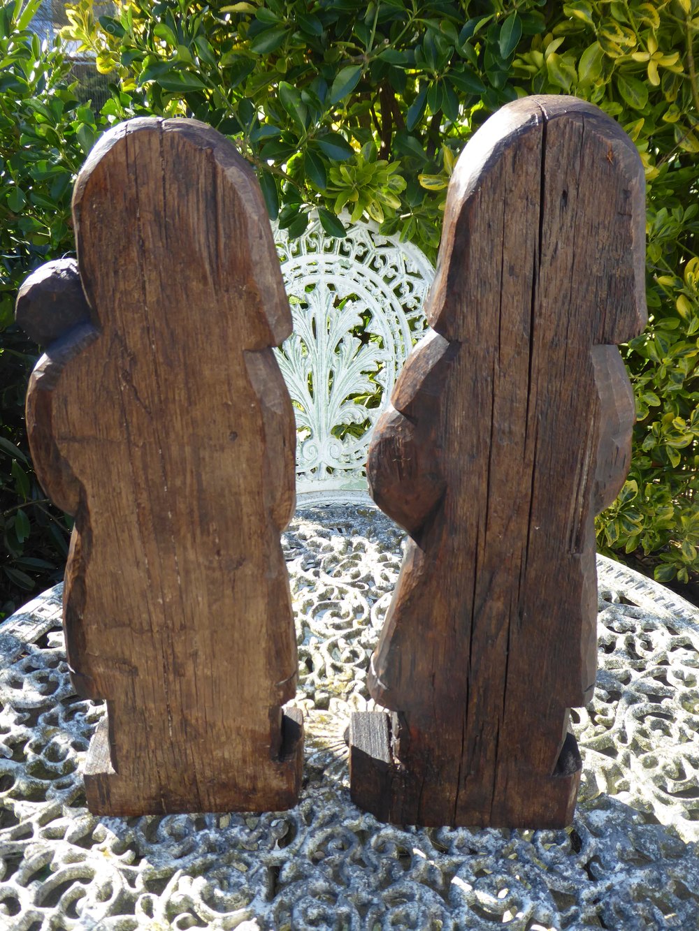 Antiques Atlas - Pair Of Country Oak Primitive Carved Statues 1780
