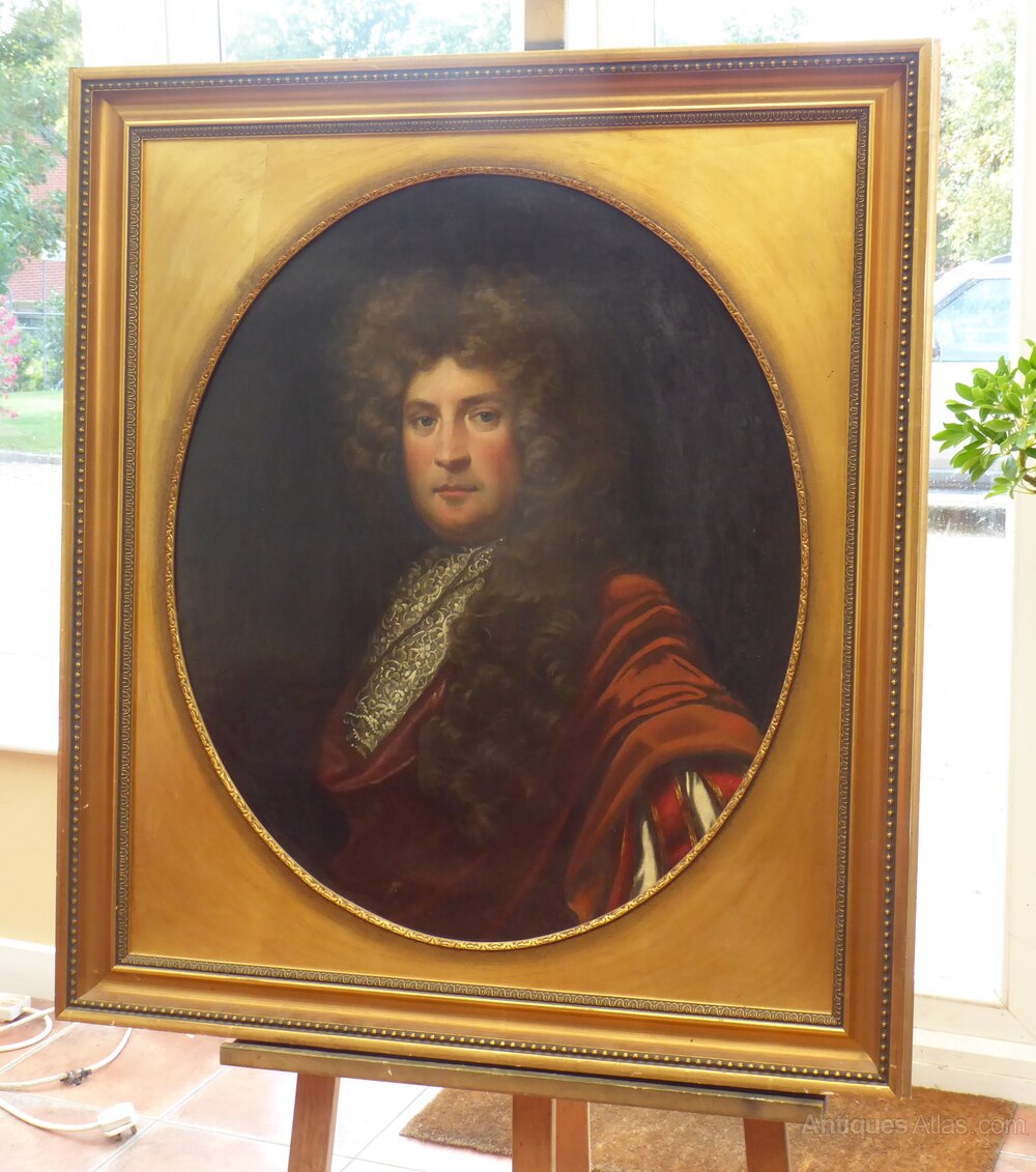 Antiques Atlas - Portrait Large Oil Gentleman In A Red Jacket 1800