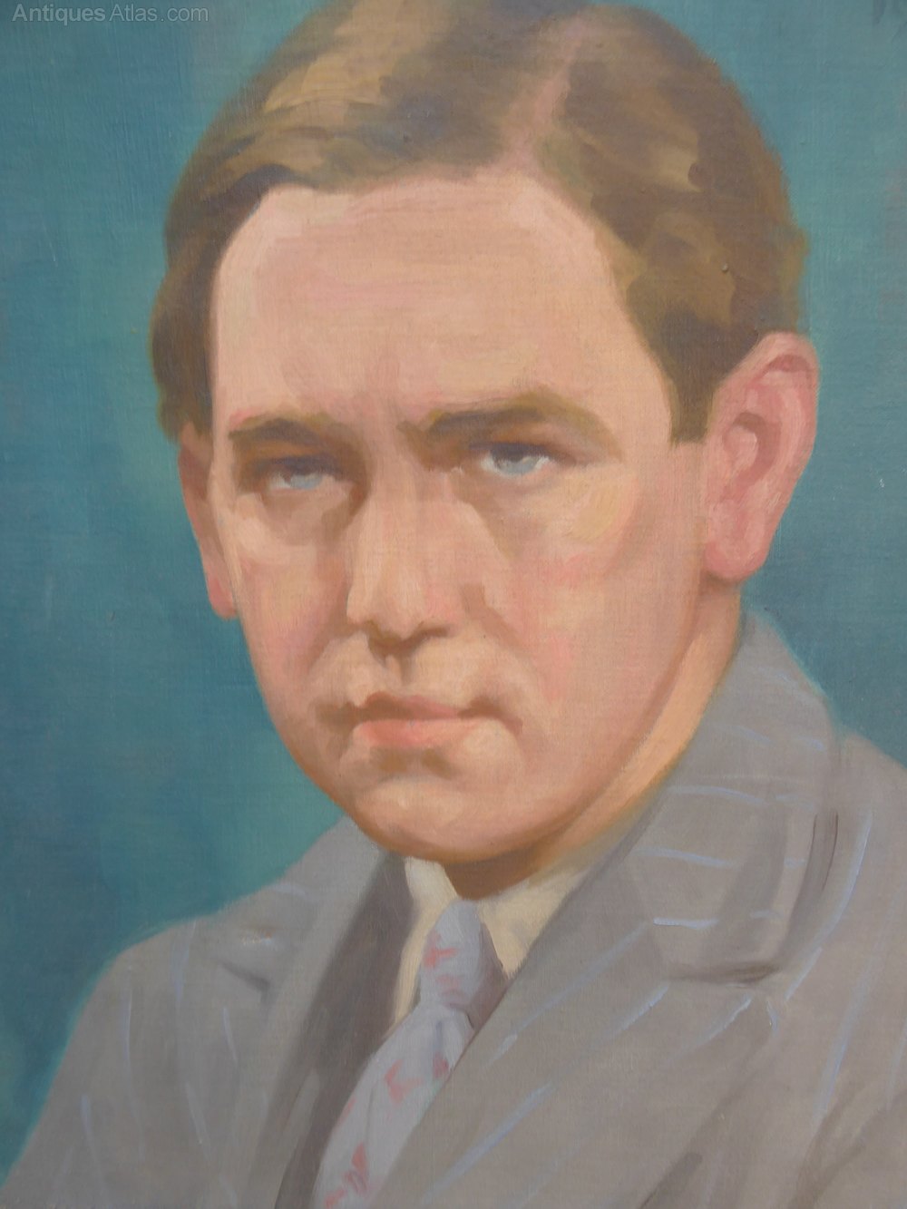 Antiques Atlas - Portrait Listed Artist Edward Kenneth Centre 1945