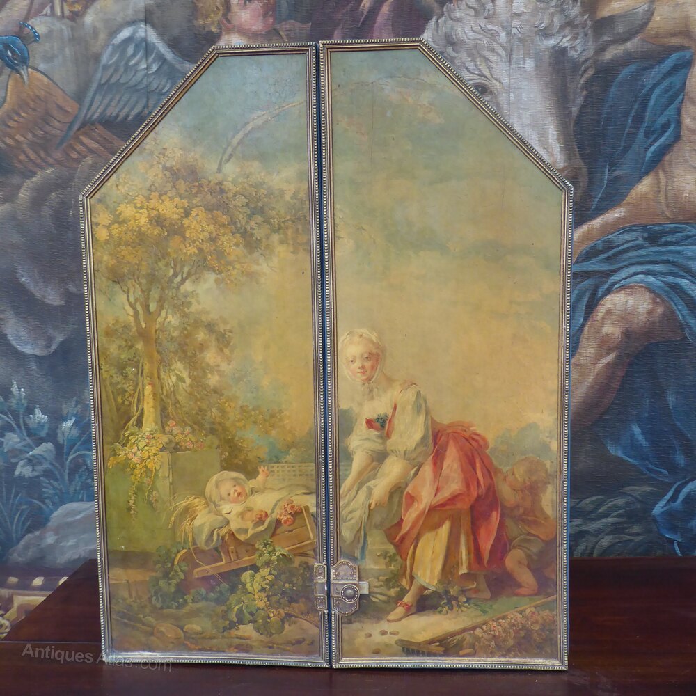 Antiques Atlas - Triptych Mirror Large Wallhanging / Dressing Table ...