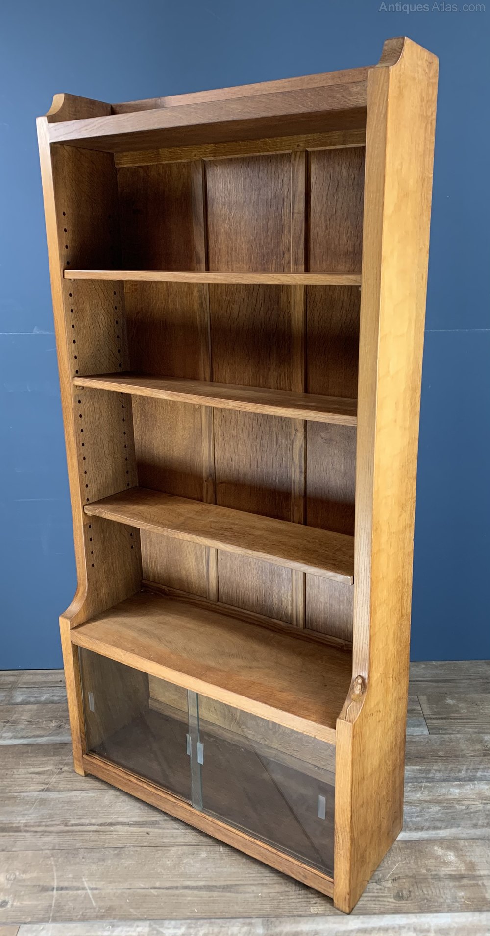 Antiques Atlas - Robert Thompson ‘Mouseman’ Oak Bookcase as1090a017 ...