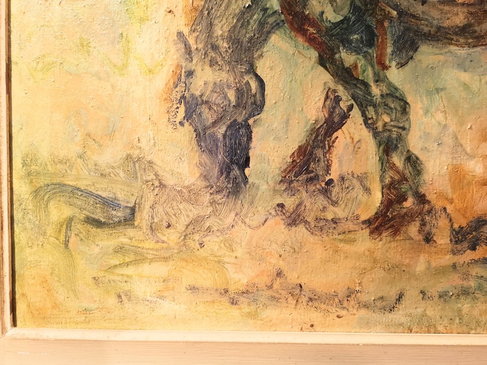 Antiques Atlas - Jack Butler Yeats Grazing Horse Painting.