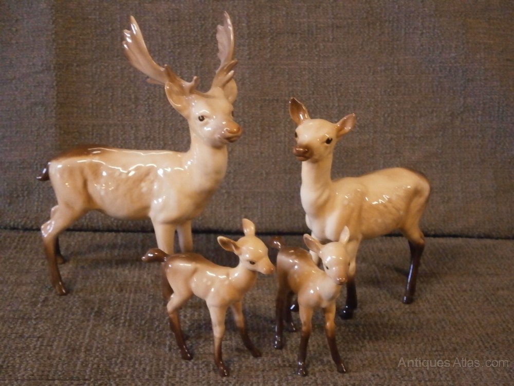Antiques Atlas - Beswick Stag, Does And Two Fawns as302a1125 / 5525