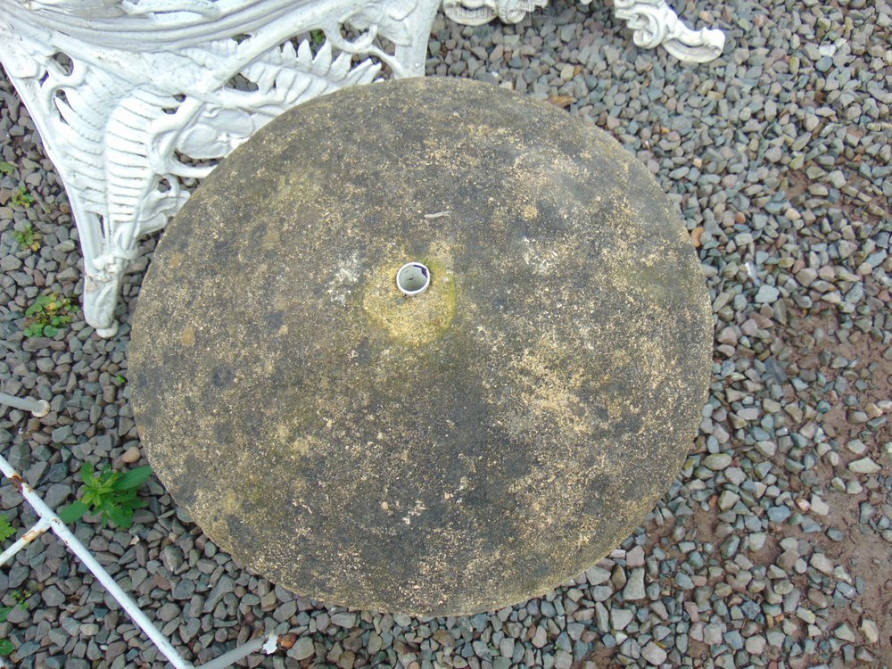 Antiques Atlas - Vintage Recon Stone Staddle Stone Water Feature