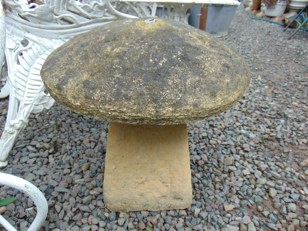 Antiques Atlas - Vintage Recon Stone Staddle Stone Water Feature