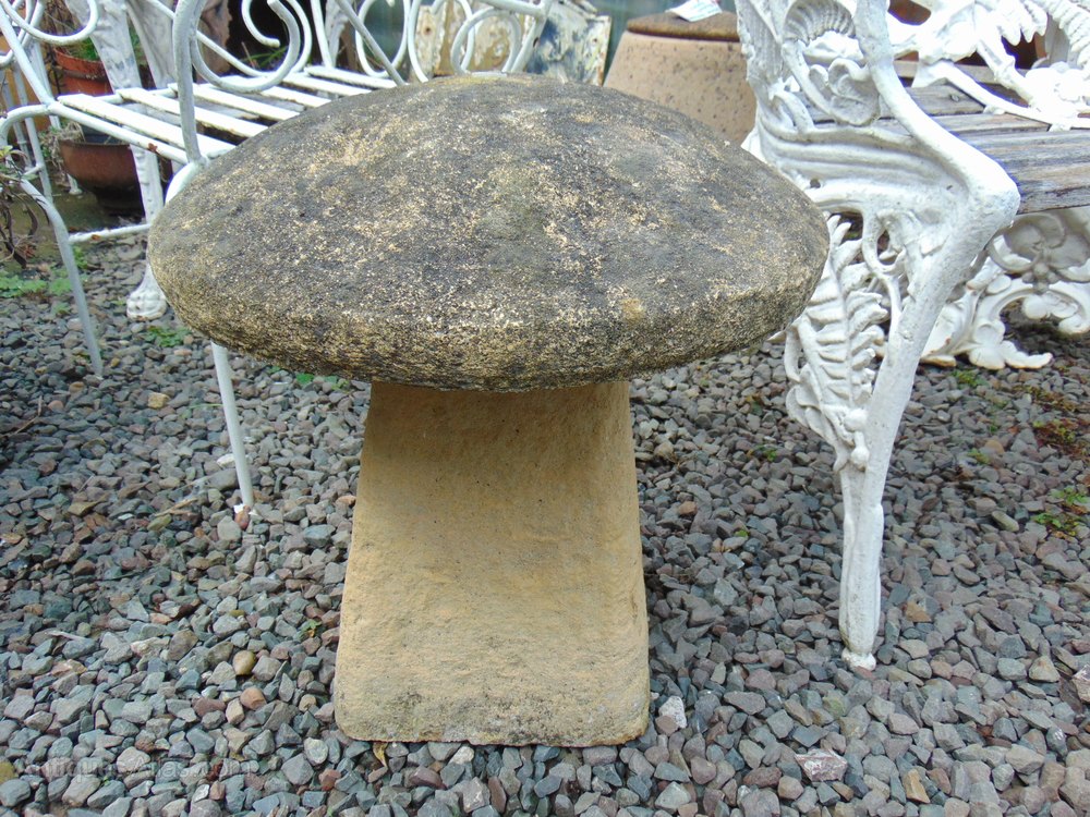 Antiques Atlas - Vintage Recon Stone Staddle Stone Water Feature