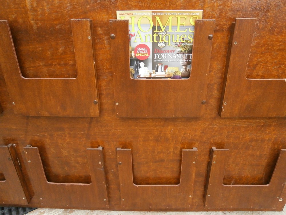 Antiques Atlas - Vintage Wooden Leaflet/Paper Display Board.