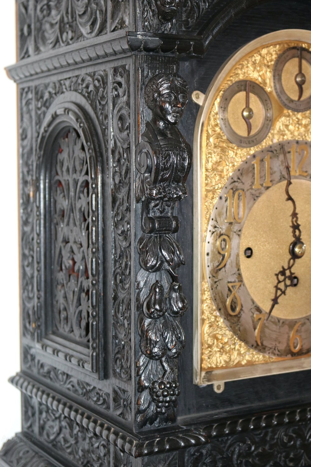 Antiques Atlas - Ebonised Triple Fusee Musical Bracket Clock 1880 as915a085
