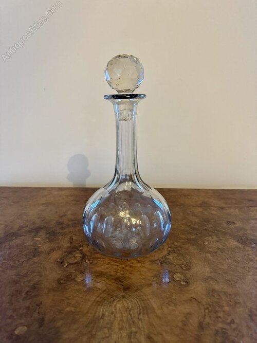 Antiques Atlas - Pretty Antique Edwardian Quality Glass Decanter ...
