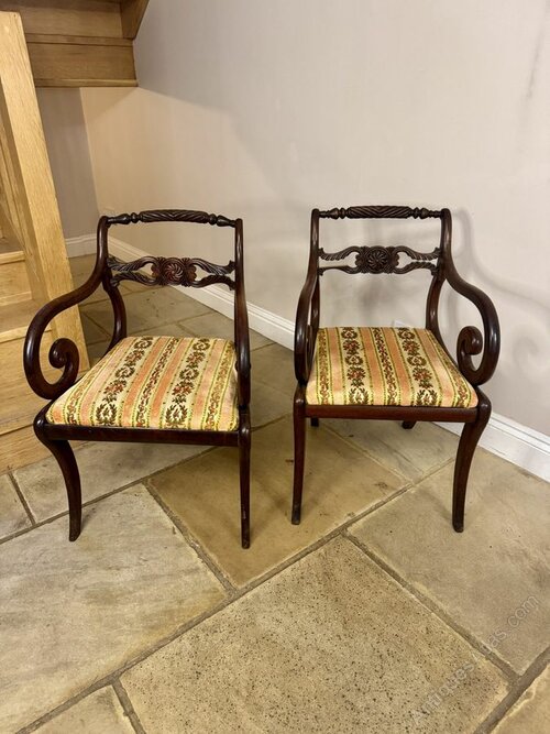 Quality Antique Regency Set Of Six Dining Chairs as1144a2415 - Antiques ...