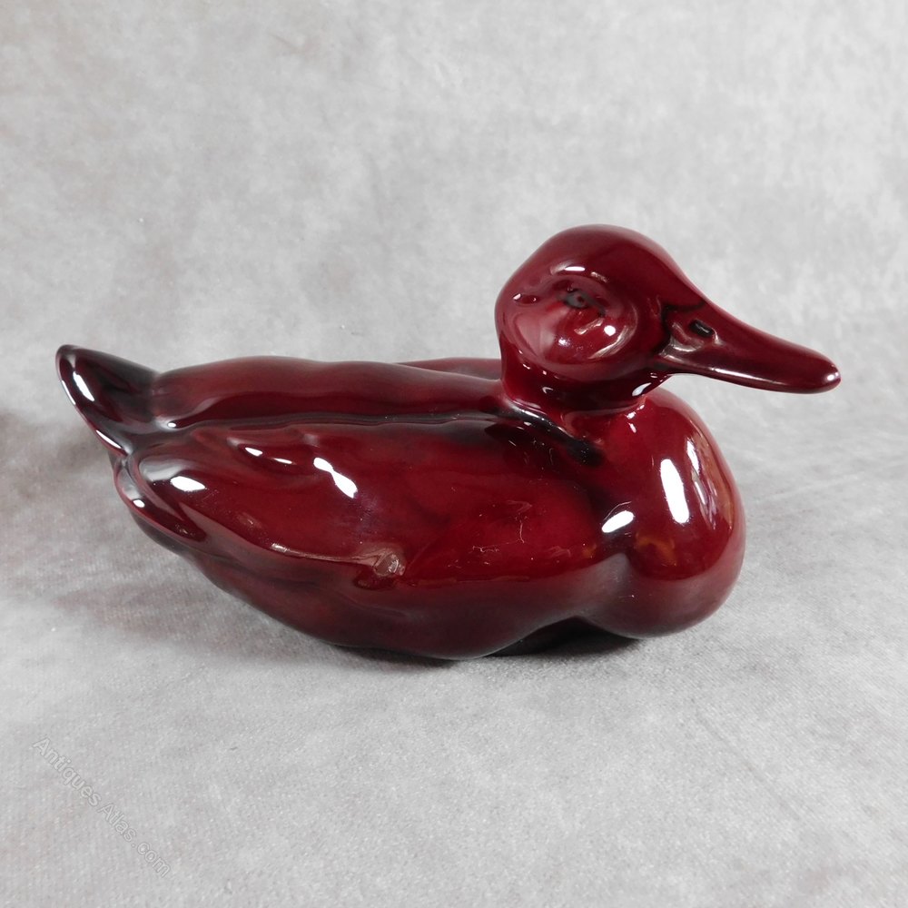 Antiques Atlas - Royal Doulton Flambe Large Drake Resting