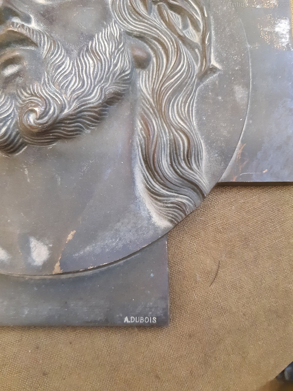 Antiques Atlas - Bronze Relief Plaque Of Christ