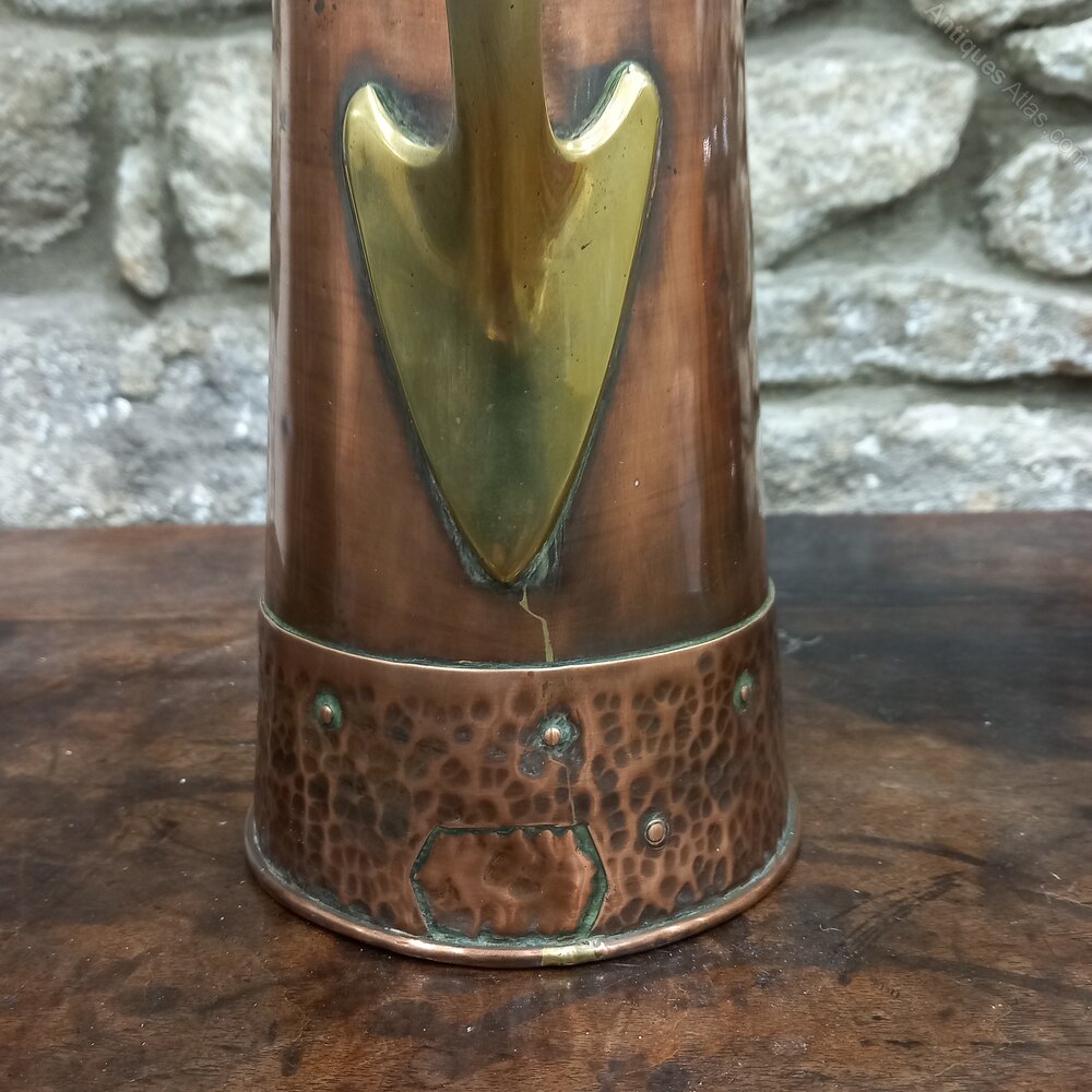 Antiques Atlas - Arts And Crafts Copper Flagon /Jug And Tray as035a1470