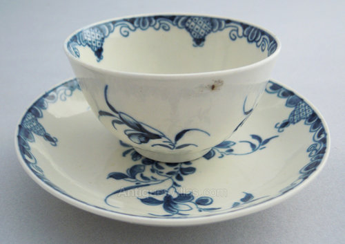 Antiques Atlas - Antique Early Worcester "Mansfield" Pattern, C1760