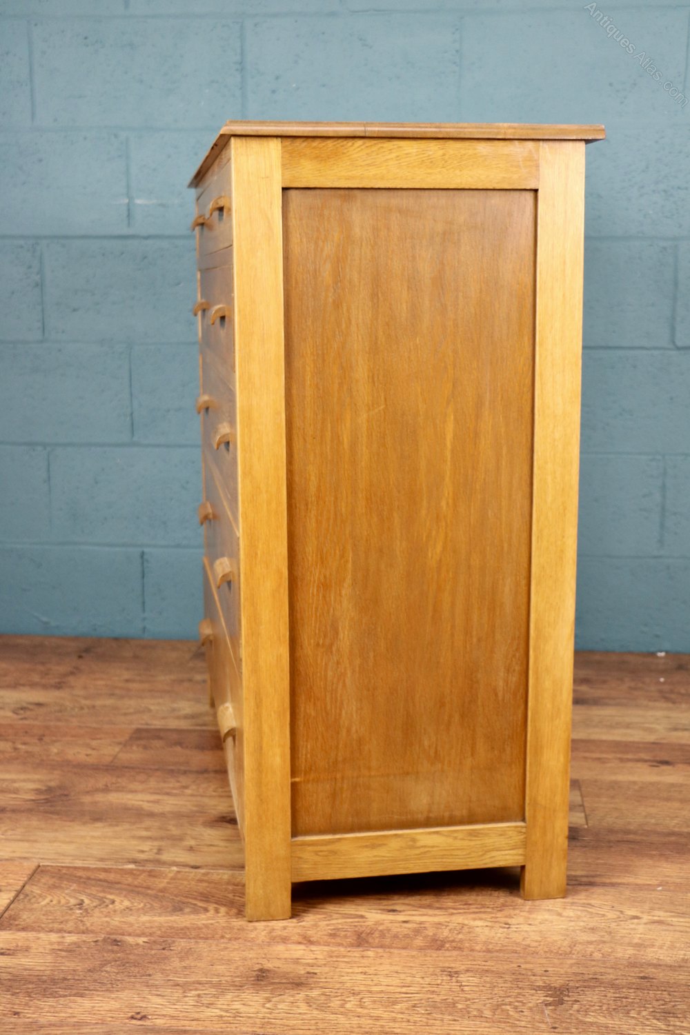 Arts And Crafts Oak Chest Of Drawers as737a480 / 100718-1812 - Antiques ...