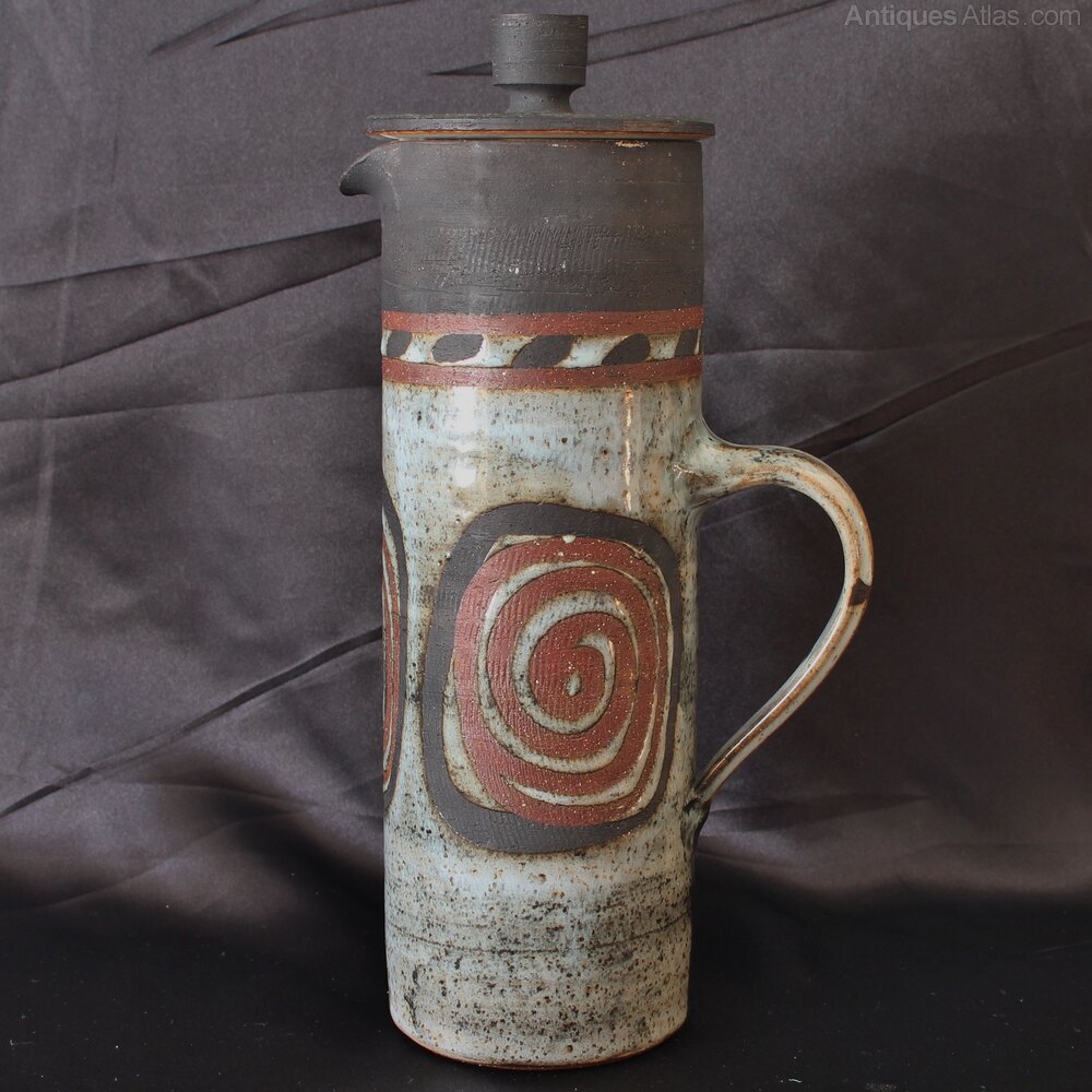 Antiques Atlas - Vintage Briglin Studio Pottery Tall Coffee Pot ...