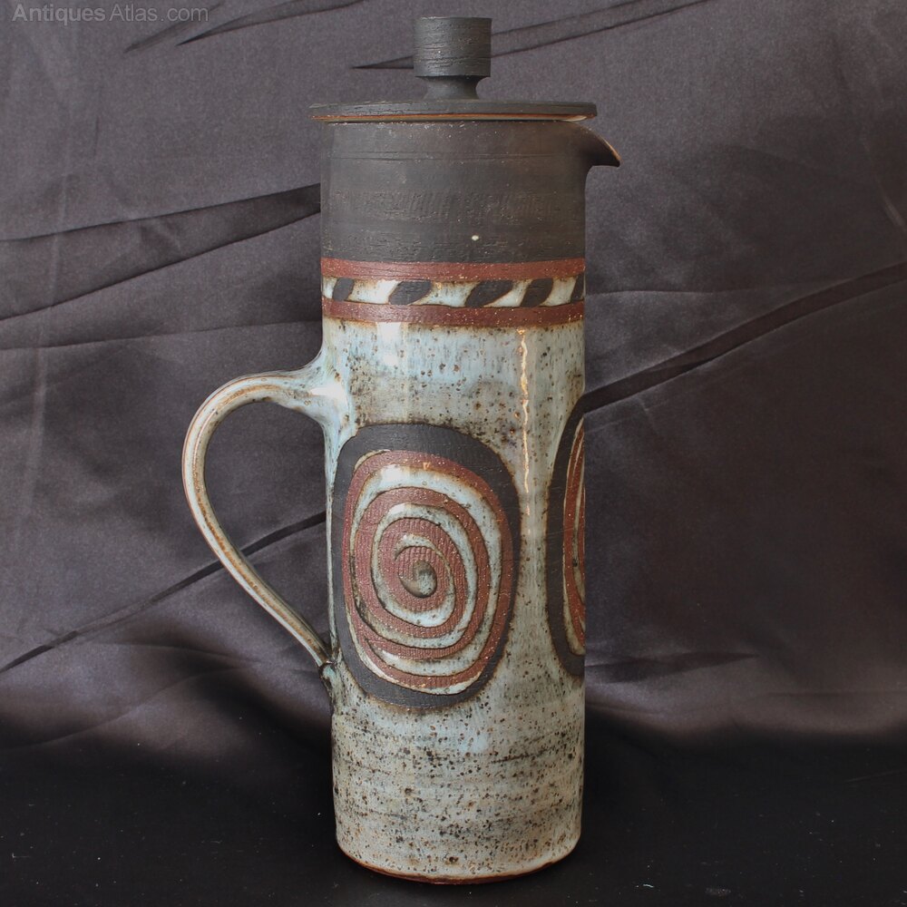 Antiques Atlas - Vintage Briglin Studio Pottery Tall Coffee Pot ...