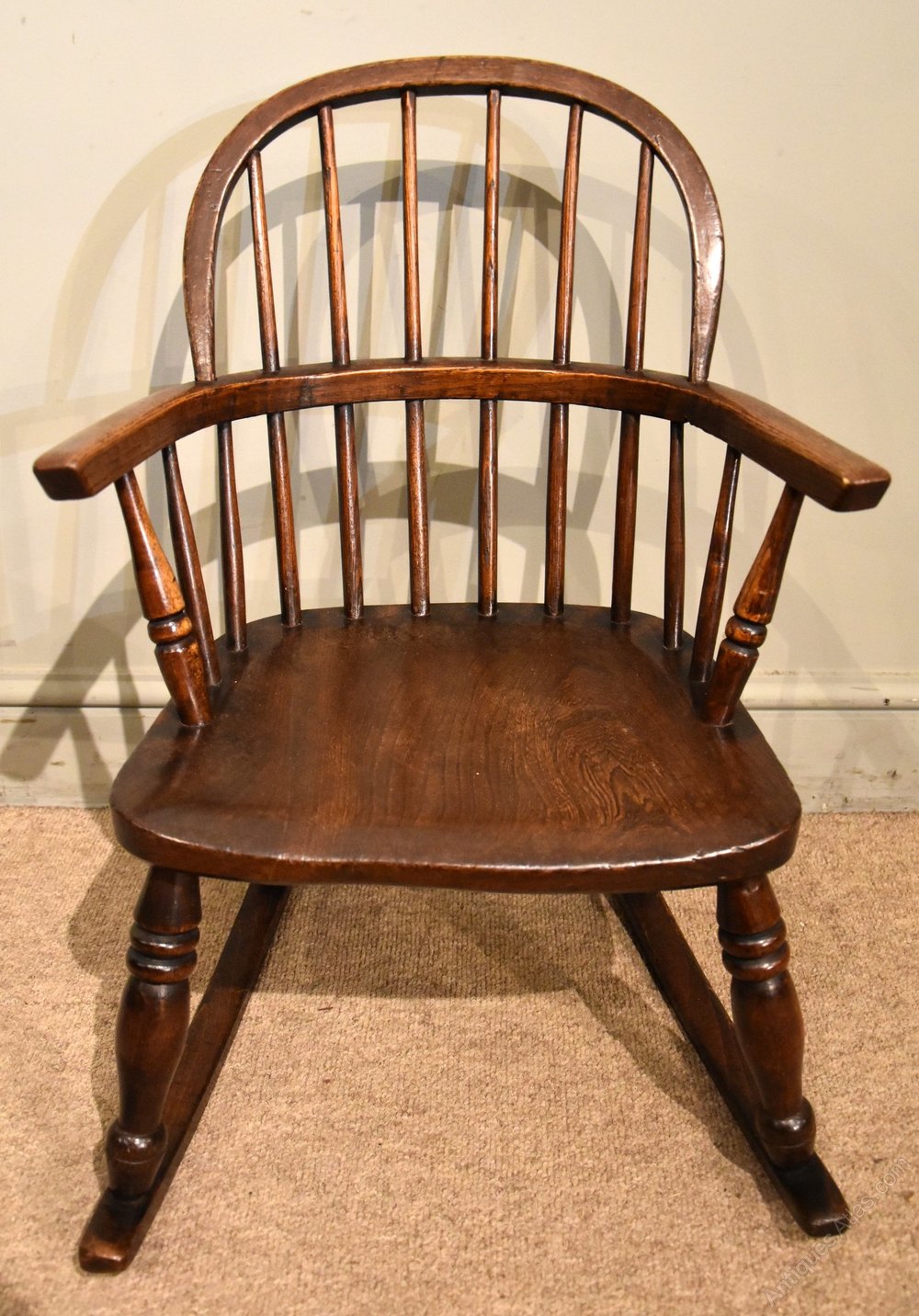 19th Century Mahogany Childs Rocking Chair - Antiques Atlas