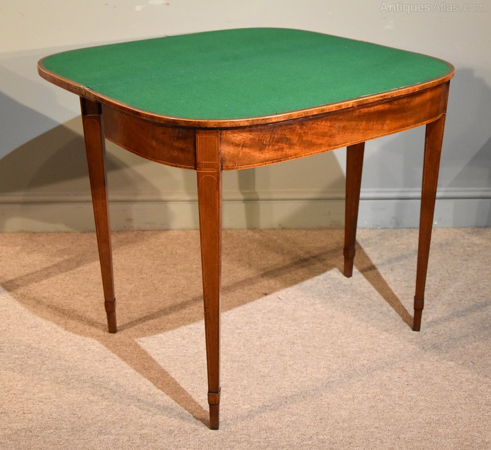 An Elegant George III Mahogany Card Table - Antiques Atlas