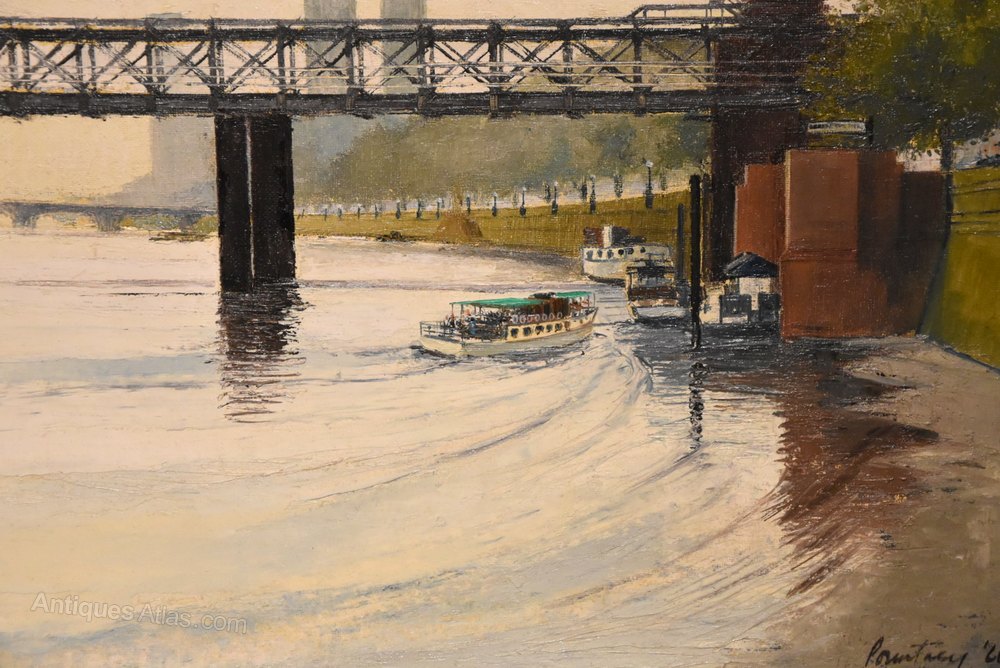 Antiques Atlas - "Charing Cross Bridge" By Jack Pountney as331a2727 / NL171