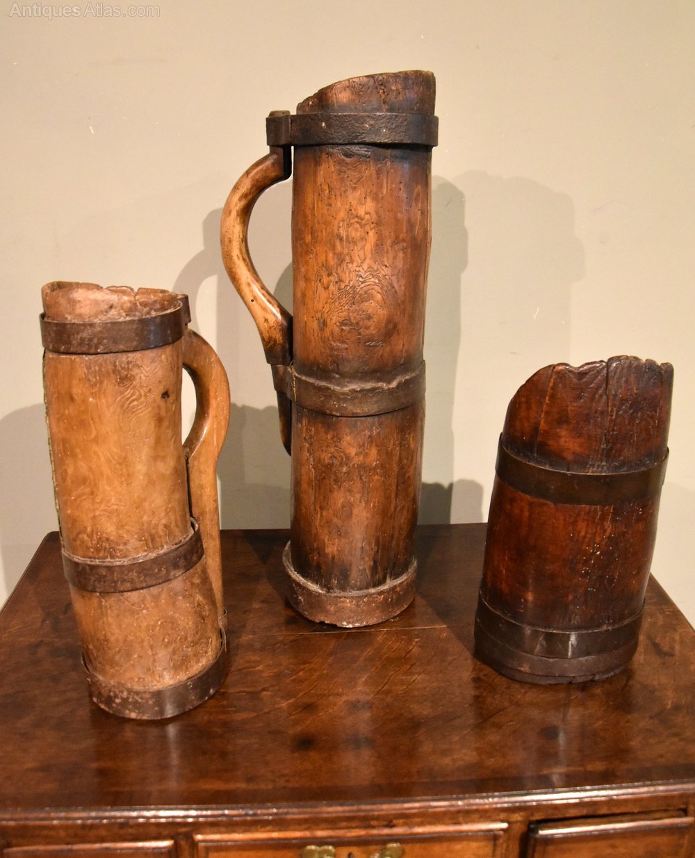 Antiques Atlas - Early 19th Century Rustic Grain Pitchers